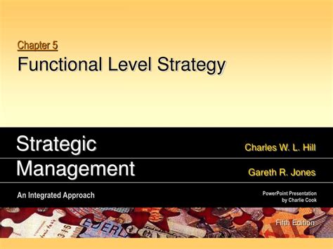 PPT Chapter 5 Functional Level Strategy PowerPoint Presentation Free