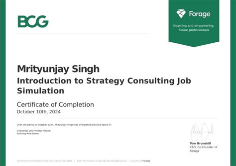 I Just Completed Bcgs Introduction To Strategy Consulting On Forage
