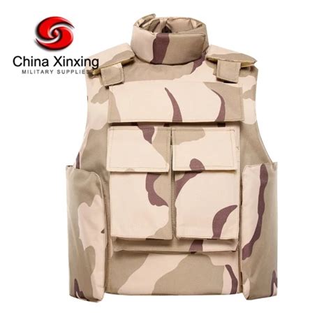 Wholesale Neck Protect Men Bullet Proof Vest Desert Camouflage