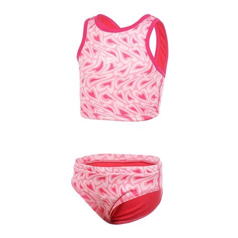 Biquini Cropped Infantil Little Hearts Rosa Speedo Store Online