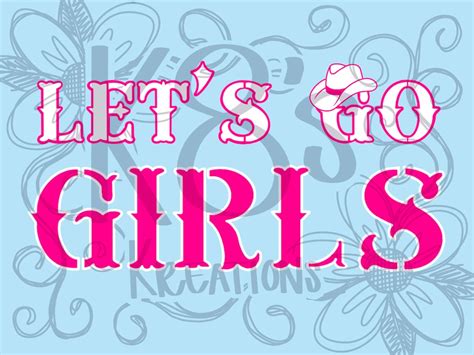 Lets Go Girls Sublimation Png Digital Download Etsy
