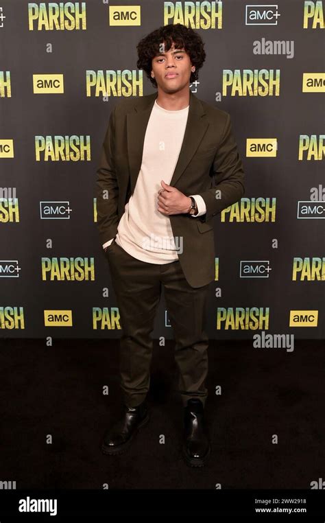 Caleb Baumann Arrives At The Premiere Of Parish On Wednesday March 20 2024 In Beverly Hills