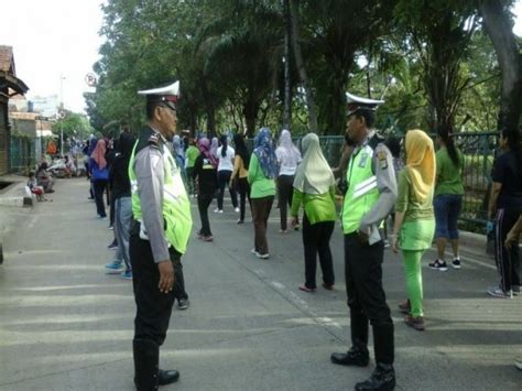 Unit Lantas Polsek Neglasari Hadir Dalam Car Free Day Kecamatan Neglasari