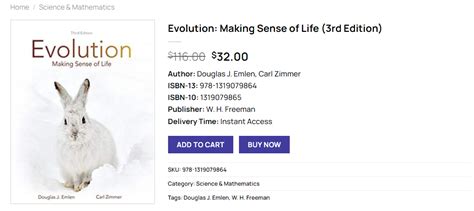 Pdf Evolution Making Sense Of Life 3rd Edition Douglas J Emlen