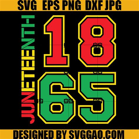 Juneteenth 1865 SVG Break Every Chain SVG Independence Day SVG