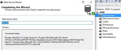 Solved Setup Of SSAS Cube Experts Exchange