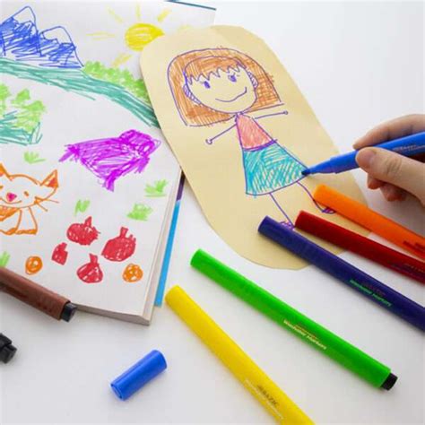 8 Colors Jumbo Triangle Washable Markers 24 Pack Geyer Instructional