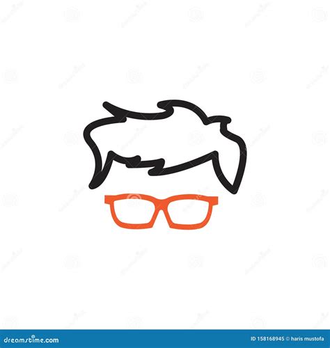 Geek Glasses Graphic Design Template Vector Isolated Stock Vector
