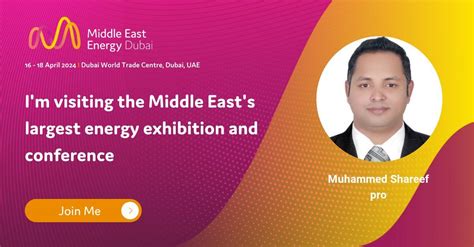 Muhammed Shareef On Linkedin Middle East Energy 2024
