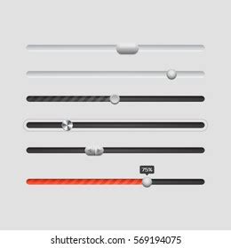 Ui Sliders Design Ui Elements Vector Stock Vector Royalty Free Shutterstock