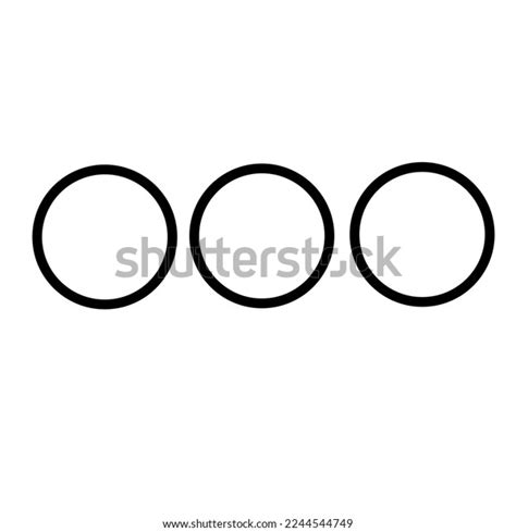 Ellipses Icon Triple Dots Three Dotsblankblack Stock Vector Royalty Free 2244544749 Shutterstock
