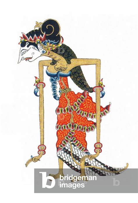 Image Of Indonesia Wayang Kulit Shadow Puppet Figure From The