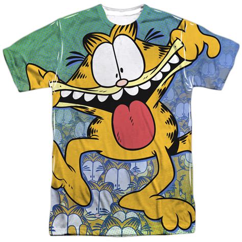 Garfield Goofy Face Sublimation T Shirt Rocker Merch