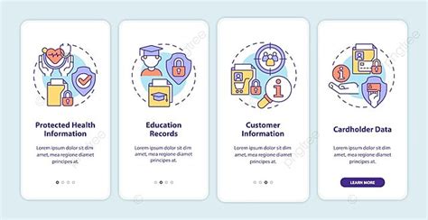 Examples Of Sensitive Data Onboarding Mobile App Screen Banner Template Download On Pngtree