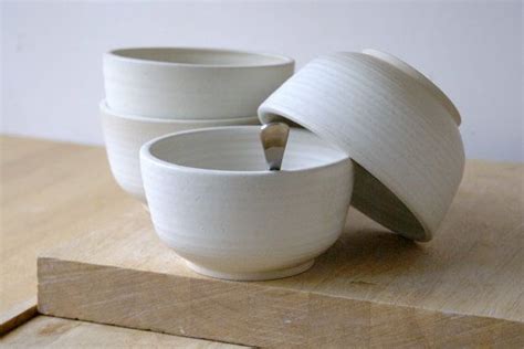 Made To Order Set Of Four Small Stoneware Soup Bowls Choose Etsy