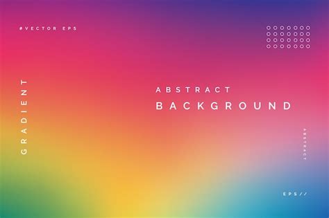 Premium Vector Abstract Rainbow Gradient Background Template