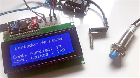 Contador Remoto Com Sensor Indutivo E Módulo Wireless Hc 12 Arduino E Cia