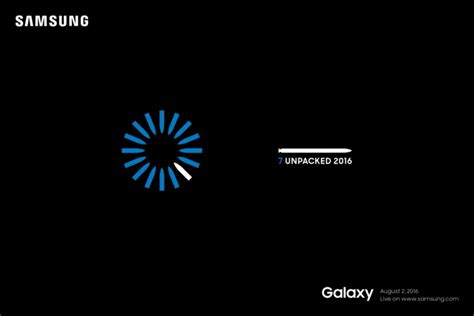 Invitation Samsungs Latest Galaxy Note Unpacked 2016 Samsung