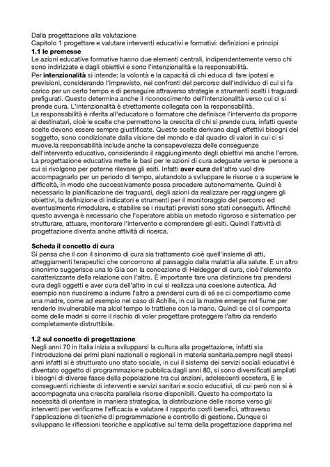Dalla Progettazione Alla Valutazione Docsity