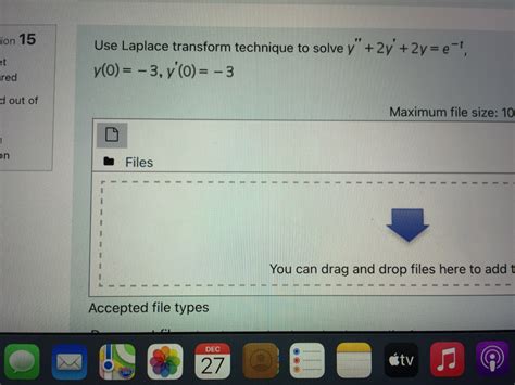 Answered Use Laplace Transform Technique To Bartleby