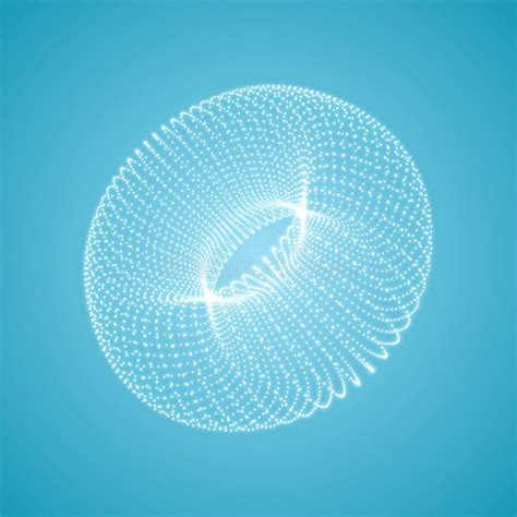 The Torus Consisting Of Points Connection Structure Stock Vector