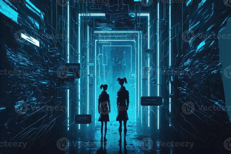 Ai Generated Parallel World Future Cyber Technology Time Machine