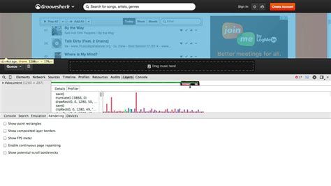 Chrome Developer Tools Layers And Rendering