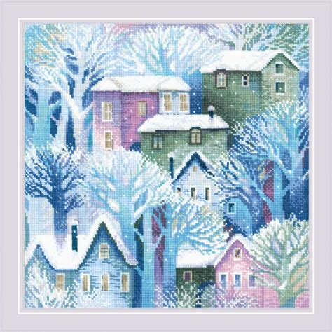 Panelcushion Town 2247 Cross Stitch Kit Jks Cross Stitch Supplies