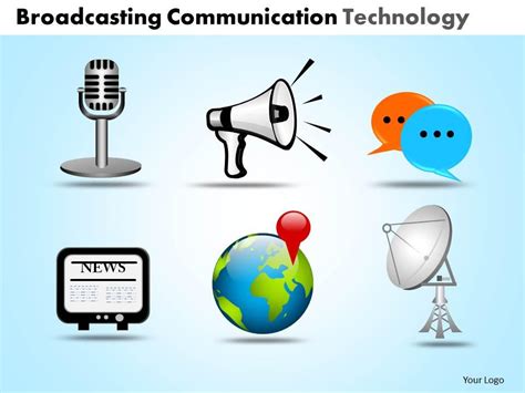 Broadcasting Communication Technology Powerpoint Slides And Ppt