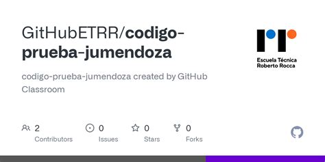 GitHub GitHubETRR Codigo Prueba Jumendoza Codigo Prueba Jumendoza