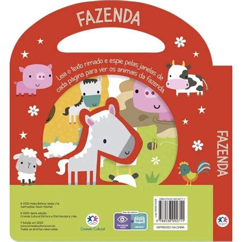Livro Infantil Espie Os Animais Da Fazenda Ciranda Cultural Papelaria