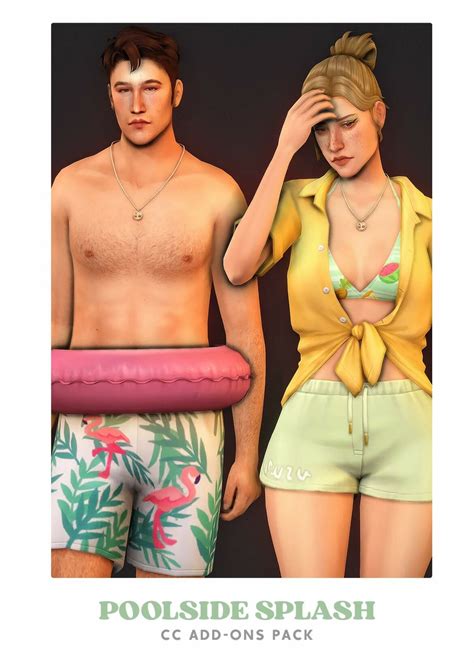 Poolside Splash Add Ons Cc The Sims