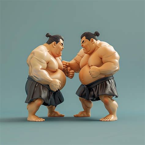 D Sumo Design Rendering Premium Ai Generated Image