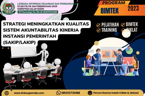 Jadwal Bimtek Sistem Akuntabilitas Kinerja Instansi Pemerintah SAKIP