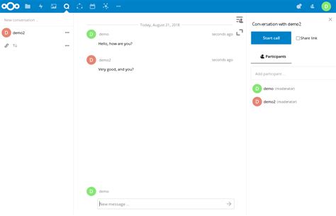 How To Use Talk In Nextcloud Btactic Open Sourceandcloud Solutions