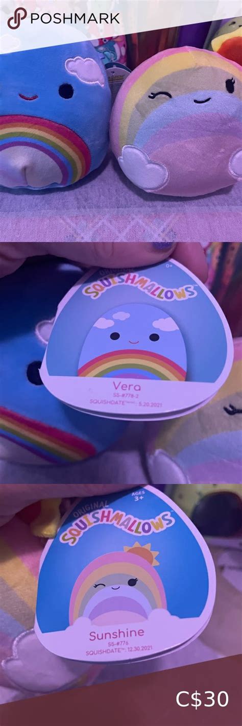 Vera Sunshine 5” Squishmallows Bundle Sun Clouds Sun And Clouds Vera Clouds