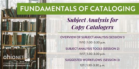 New Subject Analysis For Copy Catalogers Ohionet