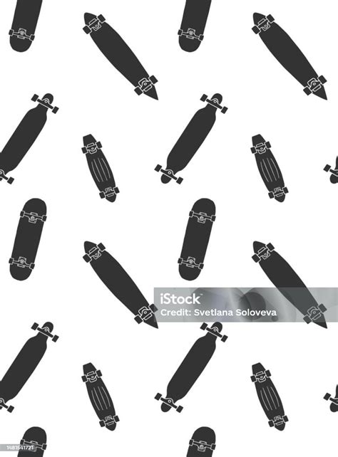 手描きの落書きスケッチスケートボードのベクターシームレスなパターン スケートボードのベクターアート素材や画像を多数ご用意