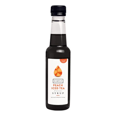 Simply Iced Tea Syrup 250ml Peach Redber Coffee