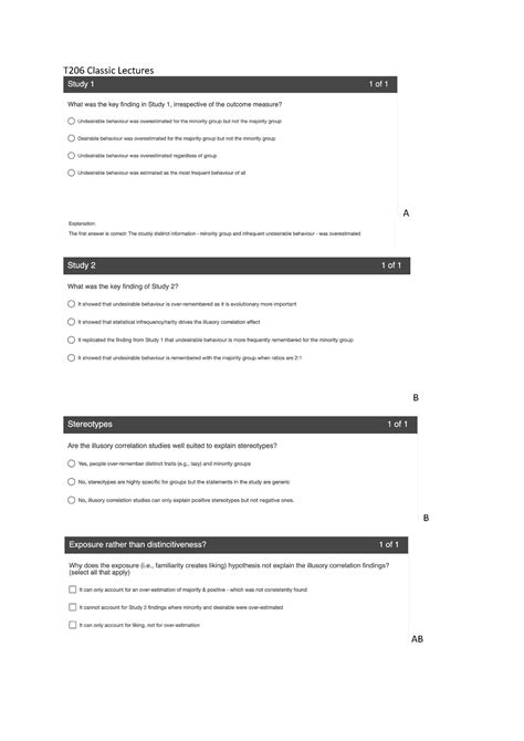 week 6 practice questions psy1126 t206 classic lectures a b b ab c