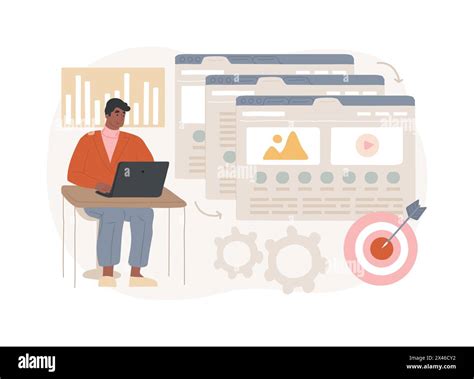 Copy Optimization Isolated Concept Vector Illustration Stock Vector