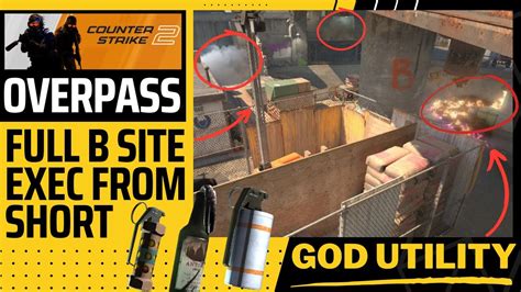 Cs2 Overpass Exec B Off This Insane Execute Utility Youtube
