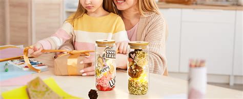 Vitever 20 Oz Glass Cups With Bamboo Lids And Glass Straw