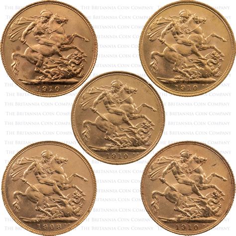 Edward Vii Gold Sovereign Mintmark Collection