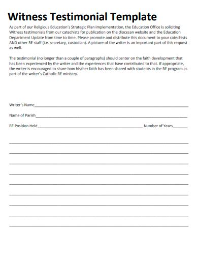 Free 33 Testimonial Samples In Ms Word Apple Pages Psd Pdf