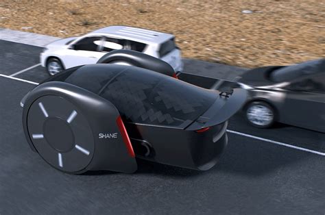 The Shane Is A Striking Two Wheeled Electric Car That Looks Like A