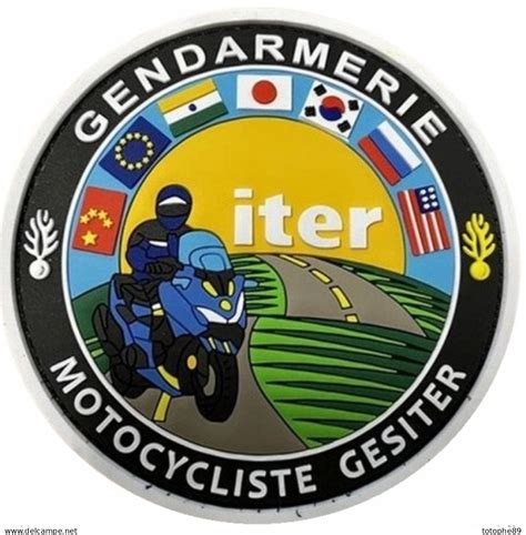 Police And Gendarmerie Ecusson Gendarmerie Gesiter Motocycliste Groupe
