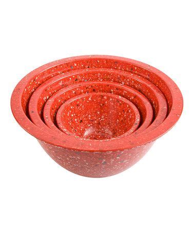 Red Confetti Nested Bowl Set Fiesta