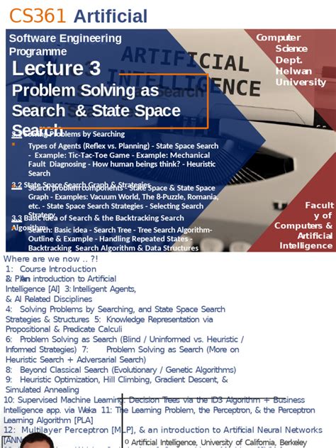 Cs361 Artificial Intelligence Sep Lecture 3 Problem Solving As