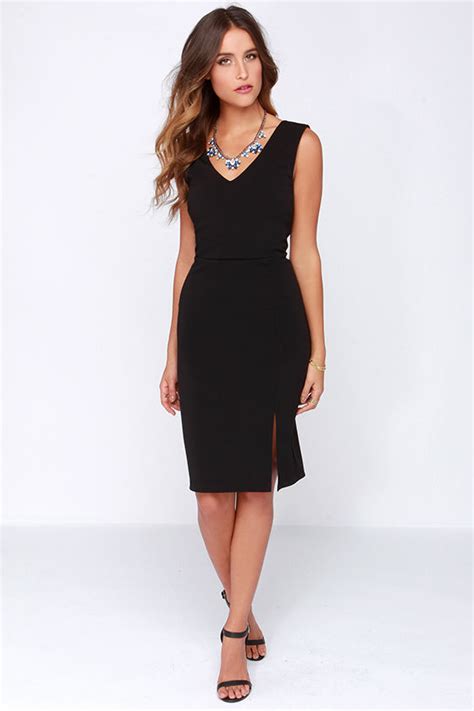 Lbd Black Dress Sleeveless Dress Sheath Dress 7900 Lulus